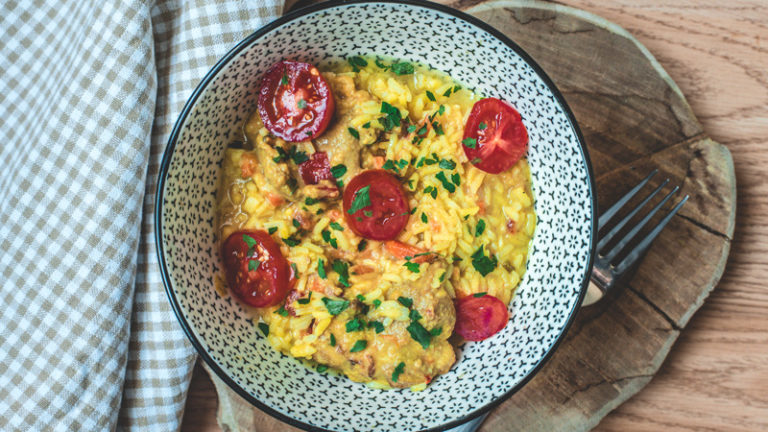 PORC MADRAS ET SON RIZ COMPLET - Le blog de la Brigade