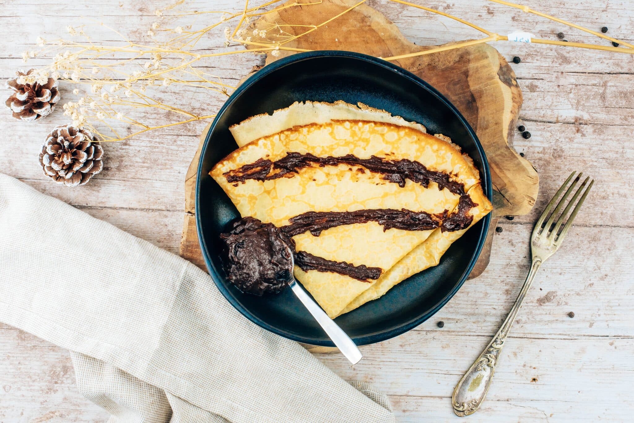 Crêpe et sa crème chocolight - Le blog de la Brigade